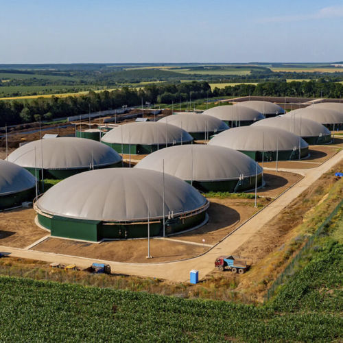 PVC protective cover - W - Flexsol - double membrane / biogas