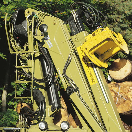 Truck-mounted forestry crane - LOGLIFT 165Z series - HIAB AB - knuckle boom