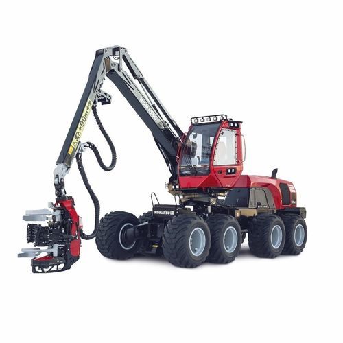 Tracked forestry harvester - 931XC - Komatsu Forest AB - with crane