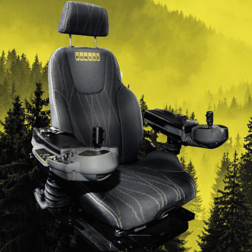 Harvester seat - Ponsse AB - with suspension system