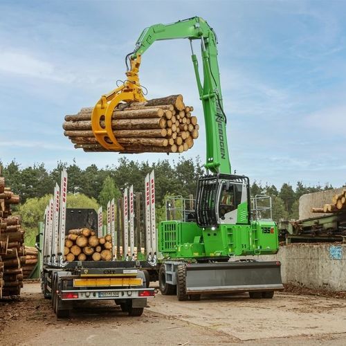Knuckle boom log loader - 735 E - SENNEBOGEN Maschinenfabrik GmbH