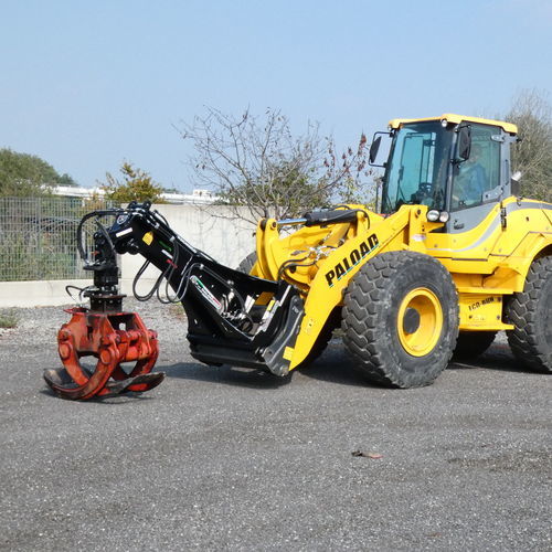 Loader log grapple - Dalmasso - forestry / versatile / handling