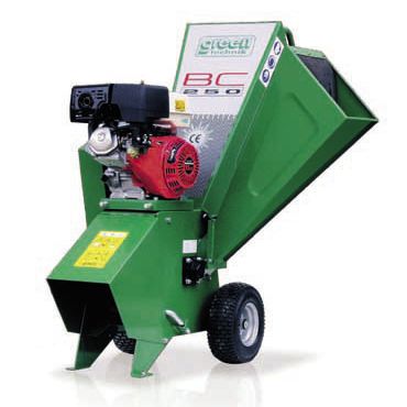 Wheeled wood chipper - BC250 Series - Green Technik - with combustion ...