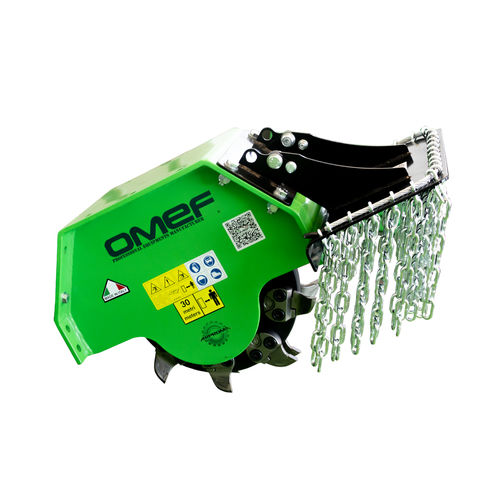 Excavator stump grinder - FRS350 - OMEF-GROUP - hydraulic drive