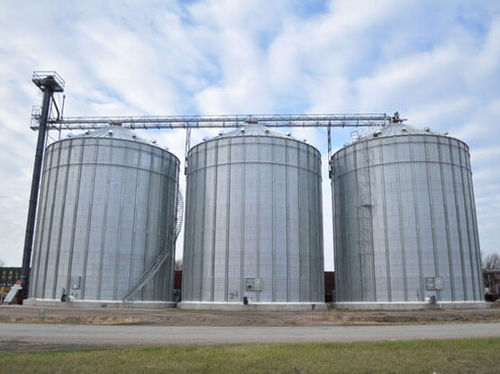 Grain silo - TCK series - SRON SILO ENGINEERING - steel / with flat-bottom