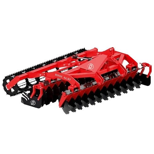 Mounted disc harrow - Rime Agri - 3-section / with roller / 3-point hitch