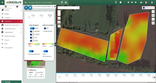 Crop monitoring system - OBSERVA - AGRICOLUS Srl - mobile
