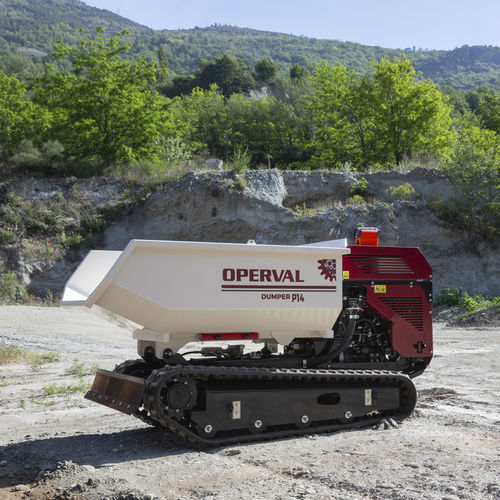 Front-loading mini dumper - P14 - OPERVAL - crawler / diesel