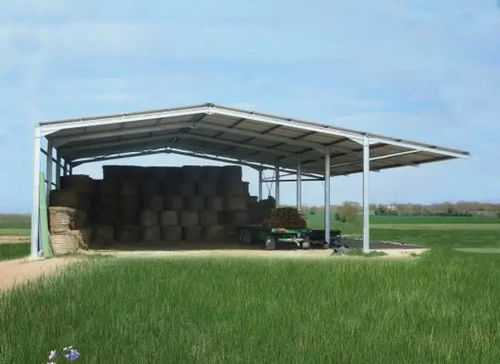 Hay storage building - Batimentsmoinschers.com - prefab / galvanized