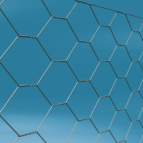 Hexagonal mesh wire fence - TREFORT - Cavatorta - galvanized