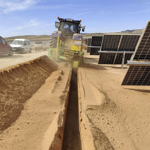 Single-wheel ditcher - MAQUINARIA AGRICOLA FERRO S.A - tractor-mounted