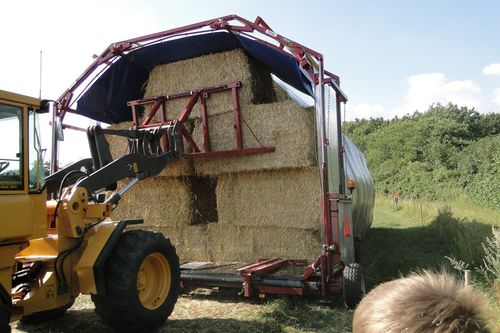 In-line bale wrapper - 7 - POMI - rectangular / automatic