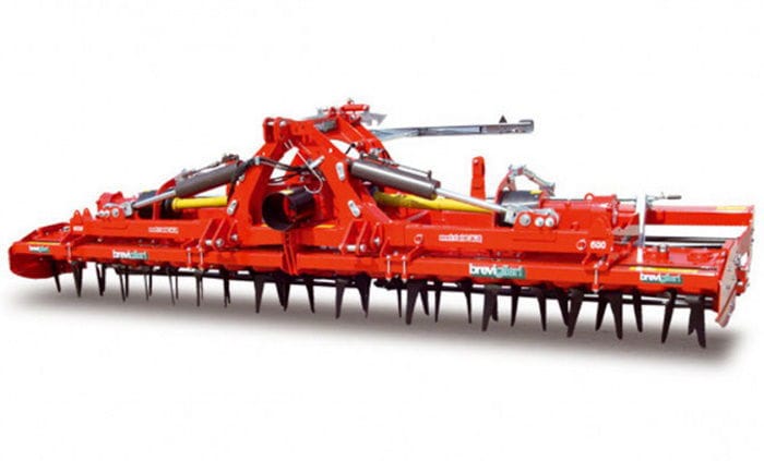 Erpice rotante - MERFOLD 300 - Breviglieri SpA - con rullo / pieghevole