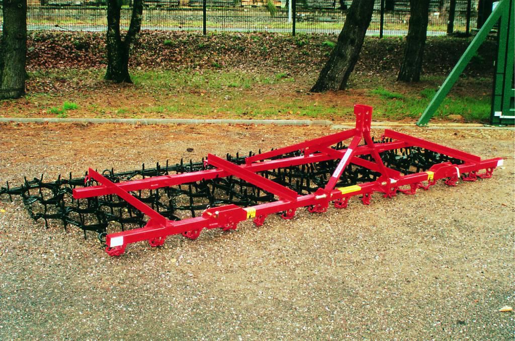 Erpice per prato - HE series - Quivogne - pieghevole / trainato