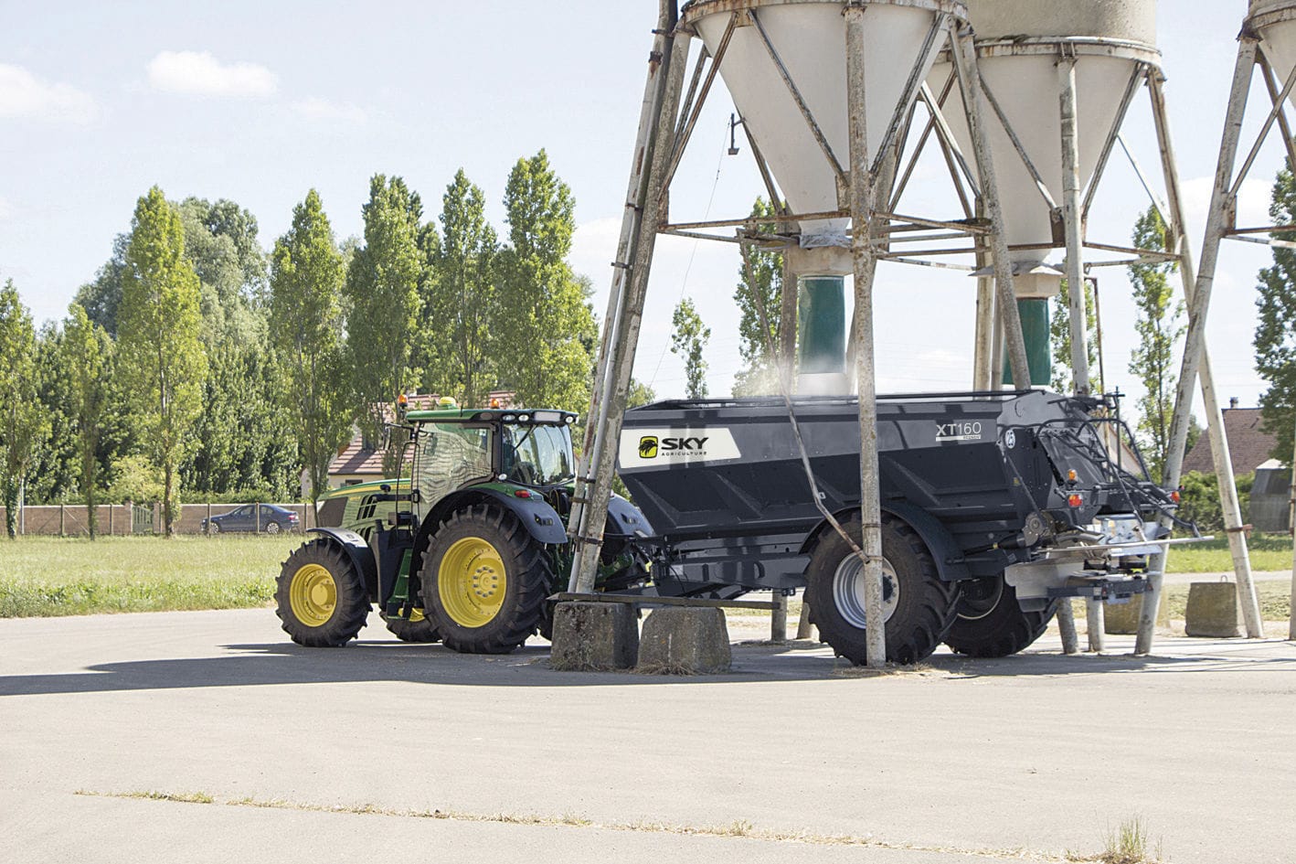 Distributore per concime trainato - XT - SKY Agriculture - solido / per ...