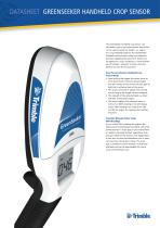 Portable crop sensor - GreenSeeker - Trimble Agriculture - biomass