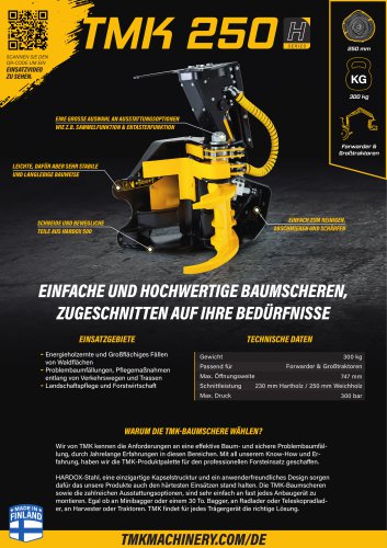 Alle Kataloge und technischen Broschüren von TMK Machinery Oy