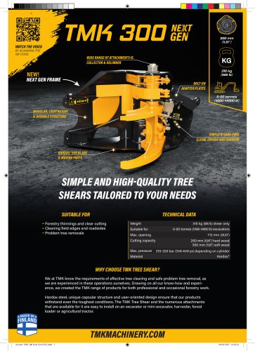 Todos los catálogos y folletos técnicos TMK Machinery Oy