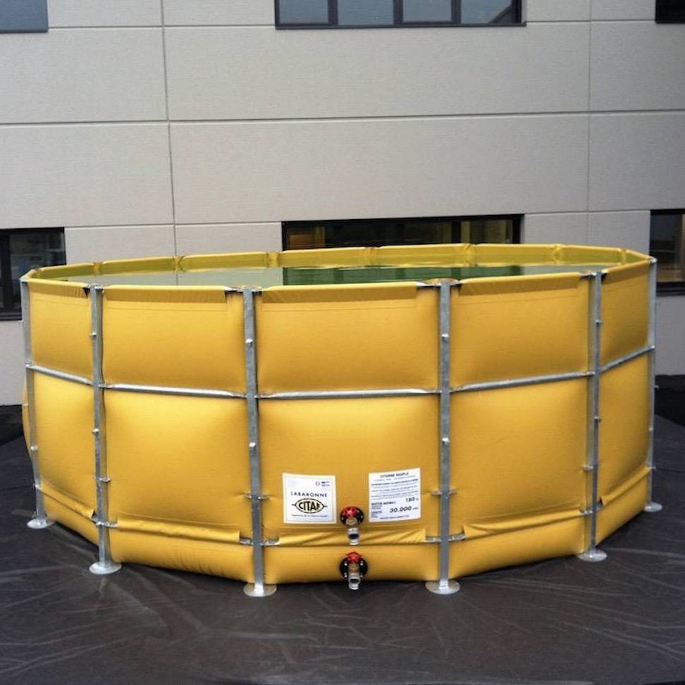 Tanque para água - Clarif® - Labaronne-Citaf - móvel / aberto / flexível