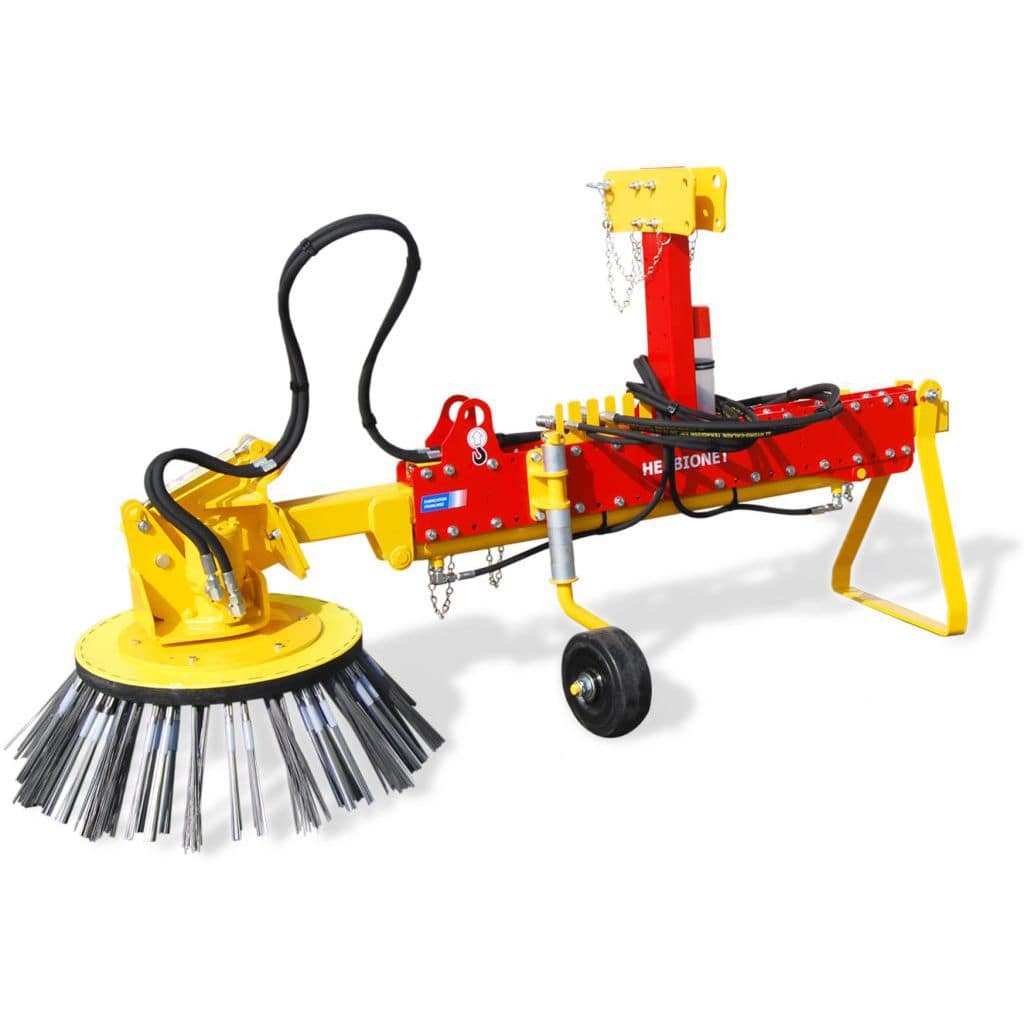 Capinadeira com escova - HERBIONET - T - RABAUD - mecânica / montada em ...