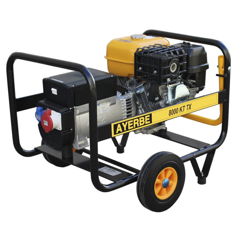 Grupo gerador de energia a gasolina - 8000 TX - Ayerbe - móvel / 50 Hz ...
