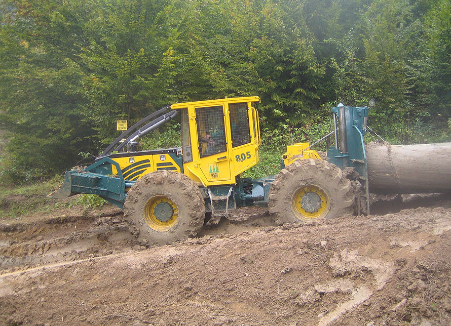 Skidder motorizado - 805 S - HSM Hohenloher Spezial-Maschinenbau - com cabo