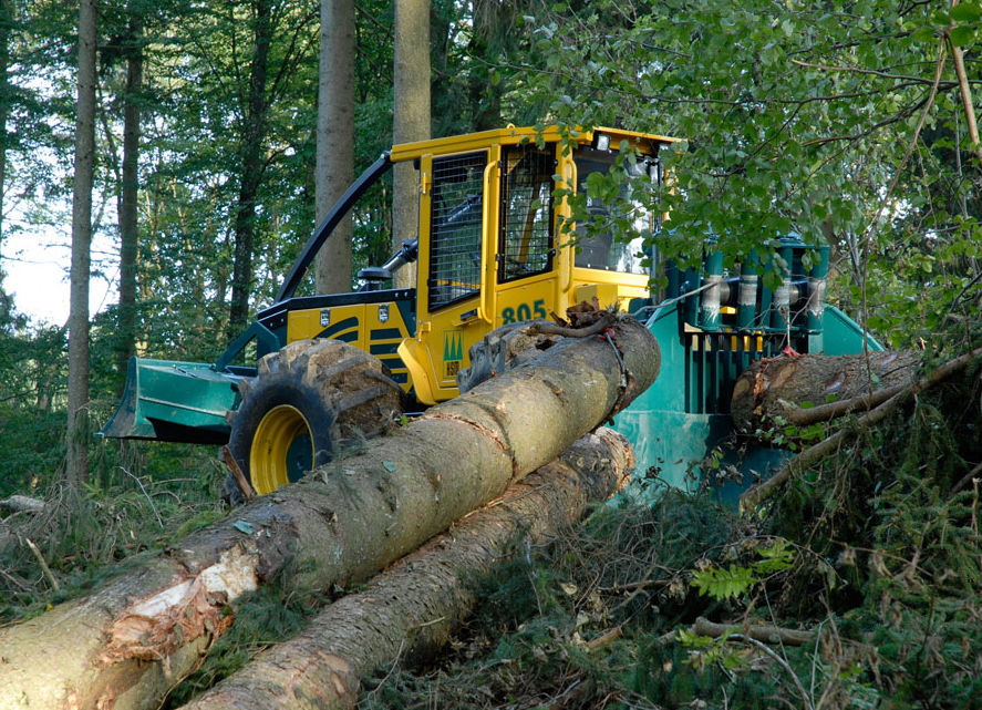Skidder motorizado - 805 S - HSM Hohenloher Spezial-Maschinenbau - com cabo